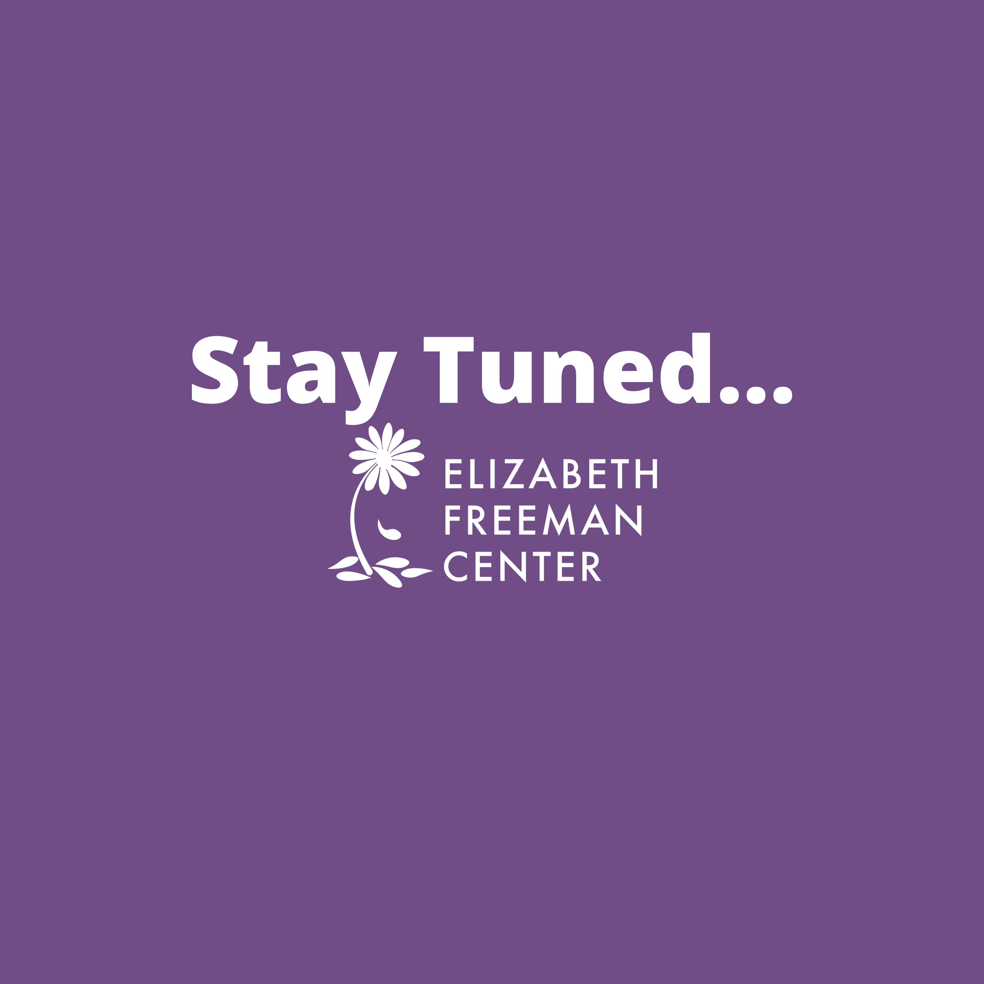 Zoom profile not alone | Elizabeth Freeman Center